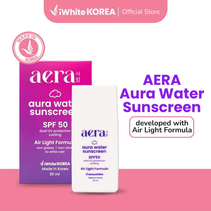 Aera by iWhite Korea Aura Water Sunscreen Bottle 35ml | Lazada PH