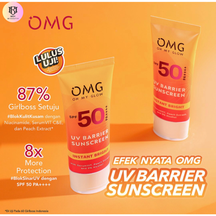 OMG UV BARRIER SUNSCREEN SPF 50PA++++ 25ML | Lazada Indonesia