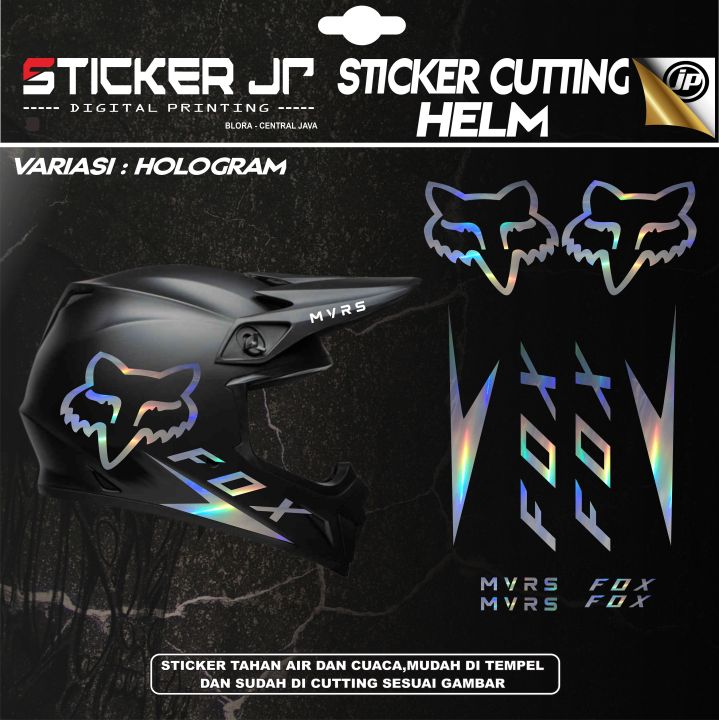 Stiker Helm Cutting - Sticker Helm Trail/ Helm JPX Cross 1 Set Variasi ...