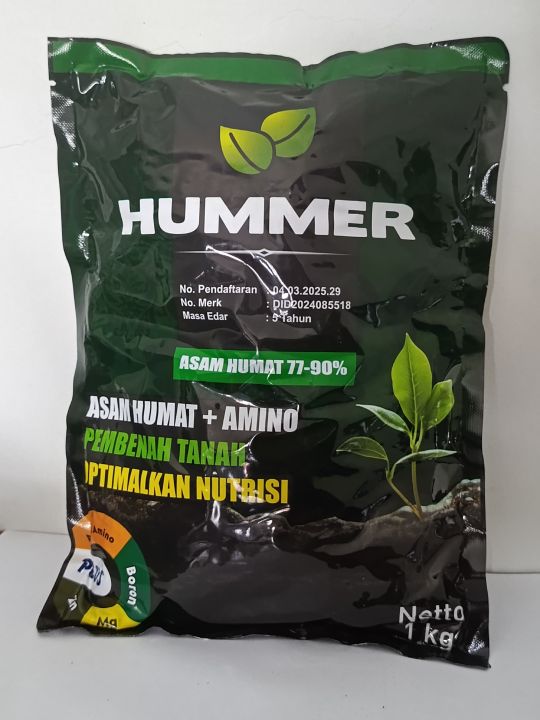 HUMMER 1 KG Pupuk Asam Humat + Asam Amino Pembenah Tanah Optimalkan ...