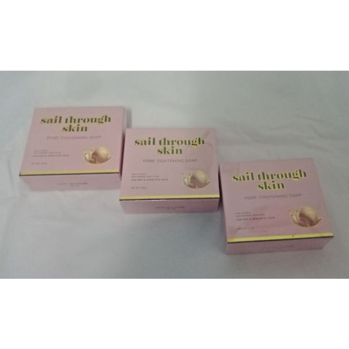 สบู่ล้างหน้า Sail Through Skin Pore Tightening soap | Lazada.co.th
