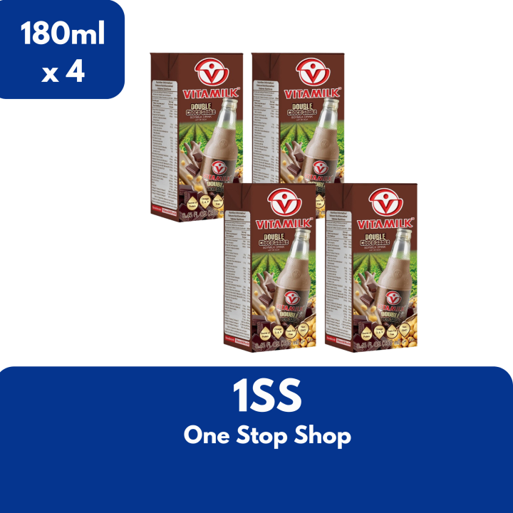 Vitamilk Double Choco Shake, 180ml set of 4 | Lazada PH