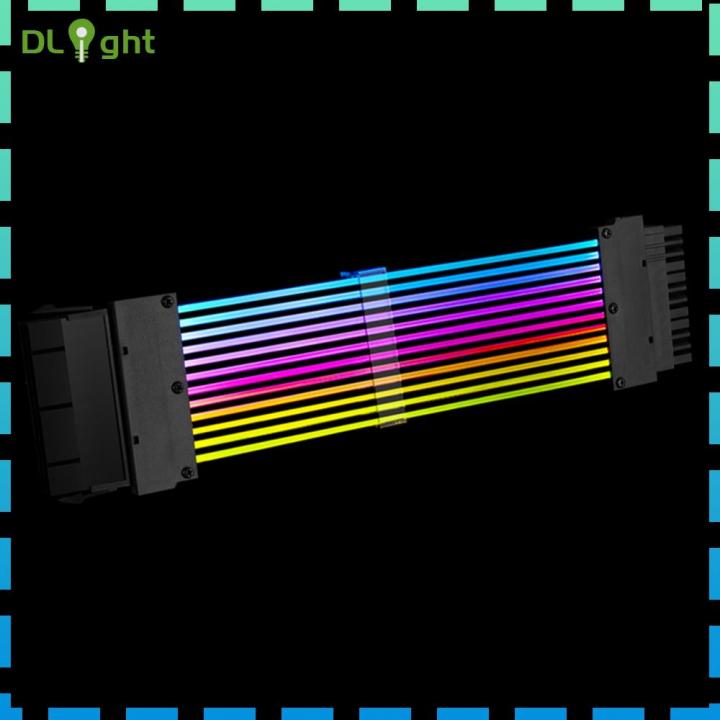 PSU Extension Cable Addressable RGB ATX 24Pin PCIe GPU Dual Triple 8 ...