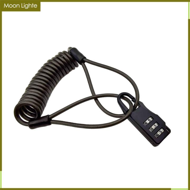 Moon Lighte Combination Lock with Cable, Wire Code Lock, High Security ...