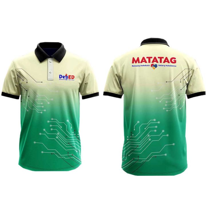 PL-08 DEPED MATATAG POLO UNIFORM FULL SUBLIMATION POLO-Shirt FOR WOMEN ...