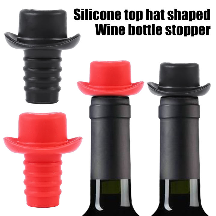 Silicone Red Wine Bottle Stoppers Vacuum Sealed Plug Bottle Cap Cover ...