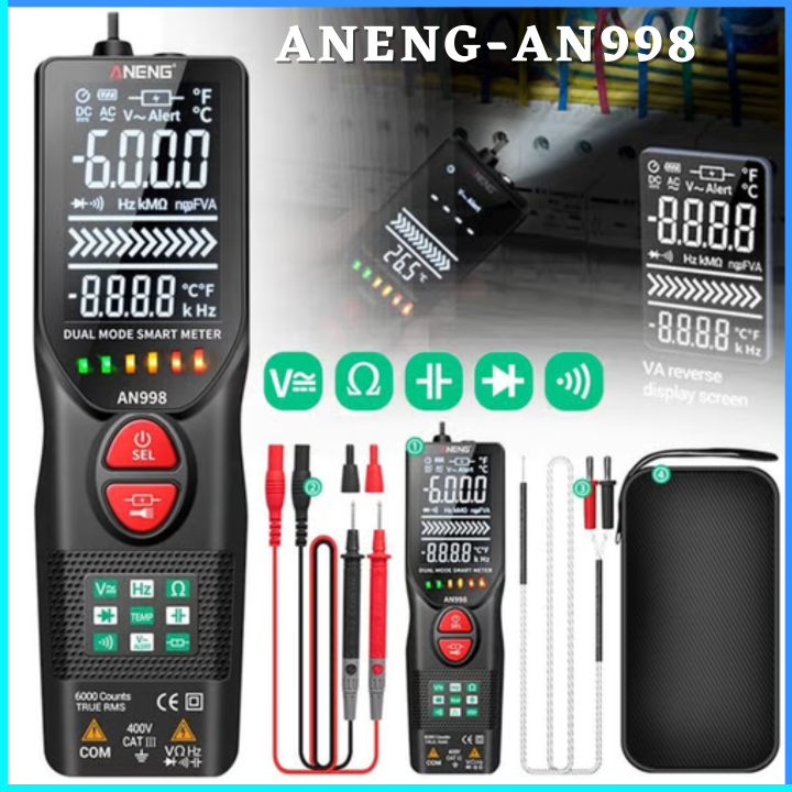 COD ANENG Digital Multimeter Voltage Tester - AN998 / pen tester ...