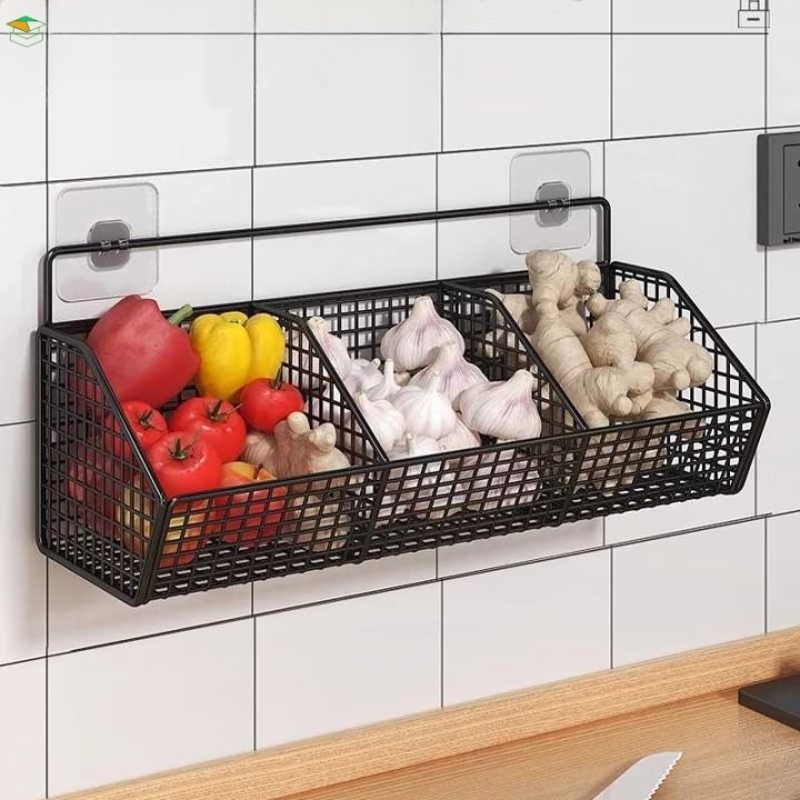 Hanging Wall-mounted Storage Rack for Kitchen - Ideal Condiments ...