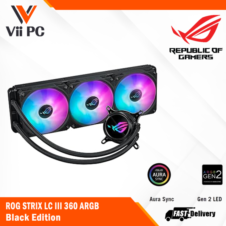 ASUS ROG Strix LC III 360 ARGB All-in-one CPU Liquid Cooler with 360 ...