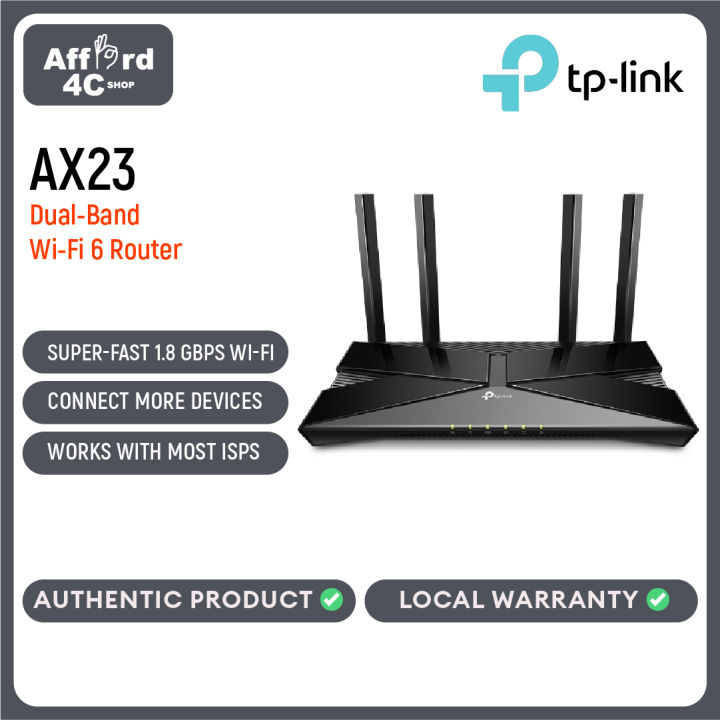 TP-Link Archer AX23 AX1800 Dual Band Gigabit Wi-Fi 6 Speed Router ...