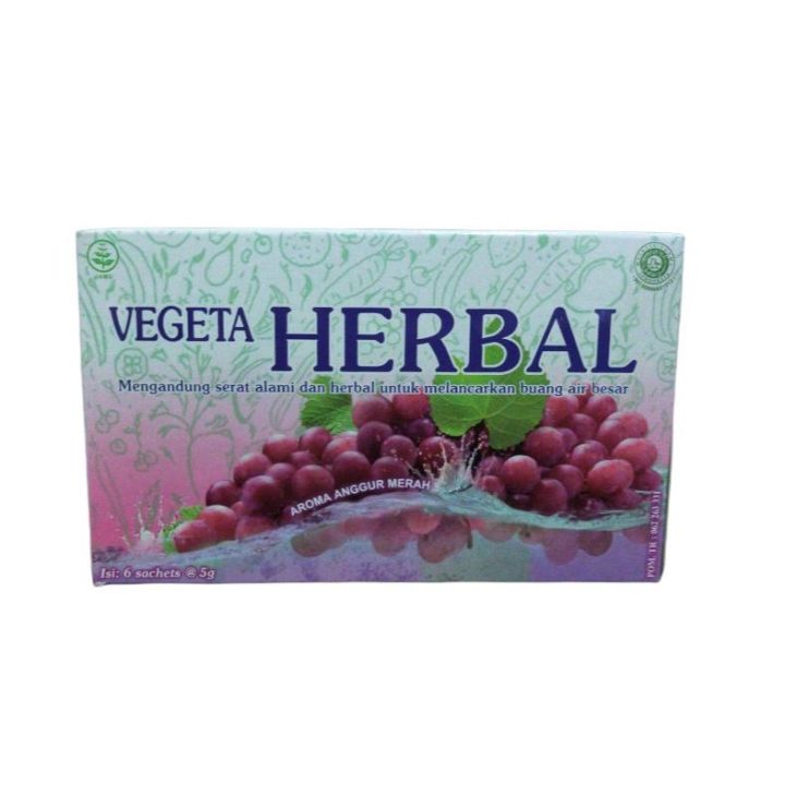Vegeta Herbal Anggur Box Isi 6 Sachet | Lazada Indonesia