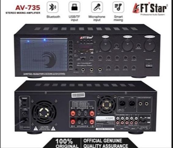 FT STAR Amplifier GX5/AV-735usb/bt/fm 700W X2/1000WX2 Karaoke Mixing ...