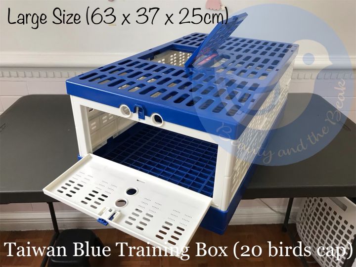 LARGE Taiwan Premium Quality Blue Training Box Tbox Cage for Pigeons ...