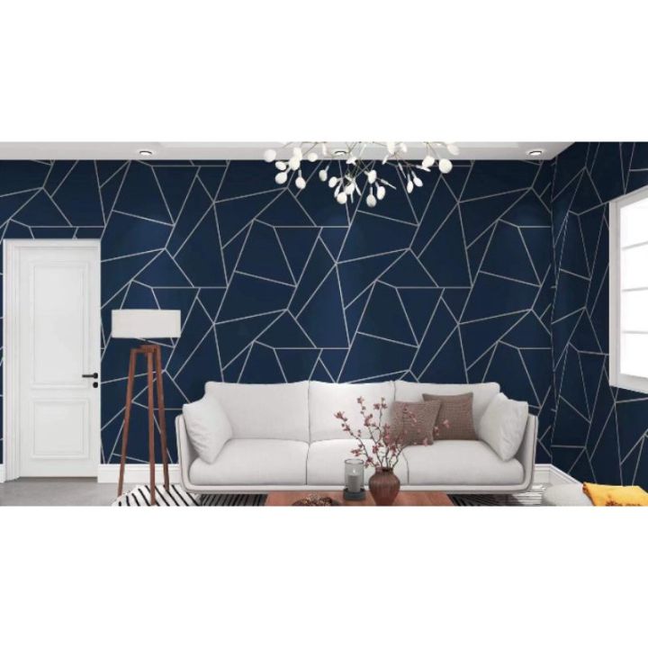 Pvc wallpaper geometrical design 10mx45cm self adhesive waterproof home ...