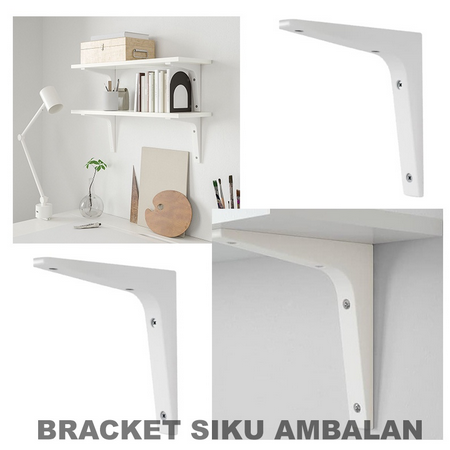 YS PLACE Braket Siku Dinding Untuk Papan Rak Kayu / Penyangga Rak ...