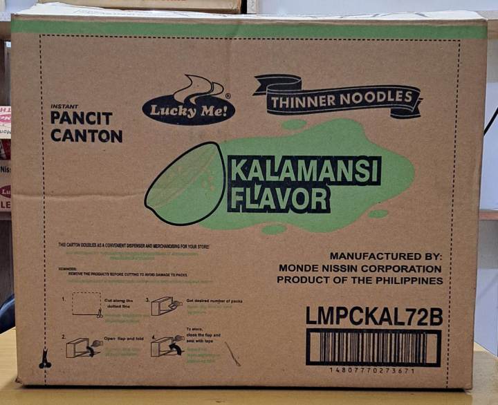 Lucky Me! Pancit Canton Kalamansi Flavor (72's x 80g) - 1 Box | Lazada PH