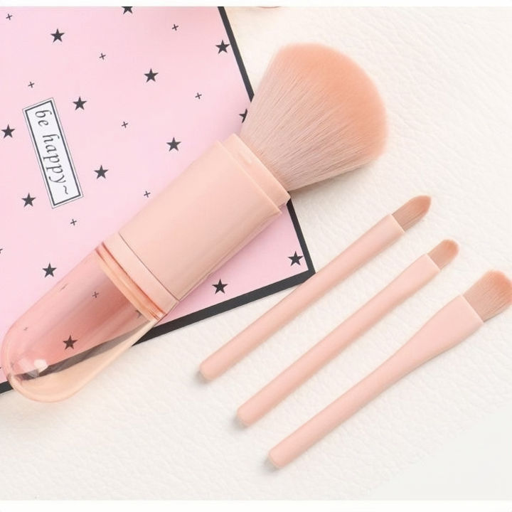 Portable telescopic multi-function diagonal makeup brush eyeliner ...