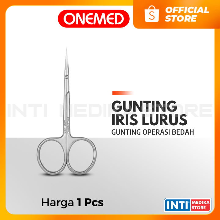 ONEMED - Gunting Iris Lurus / Bengkok | Gunting Operasi Bedah One Med ...