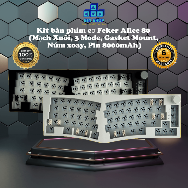 [CHÍNH HÃNG] Kit bàn phím cơ không dây FEKER ALICE 80 | Lazada.vn