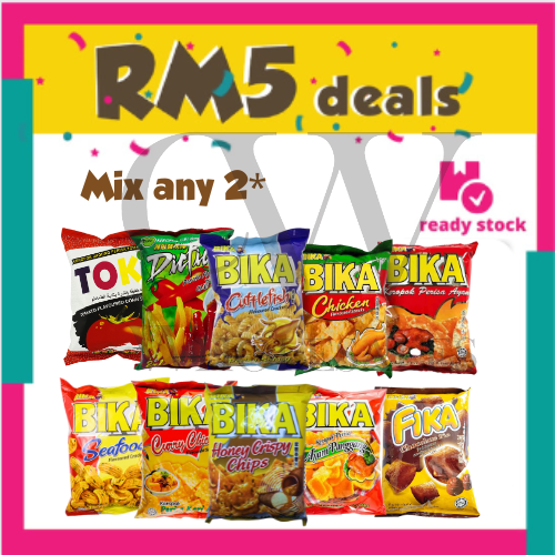 PILIH MANA-MANA 2 HANYA RM5 Toki Tomato 60g | Diction Potato Cili 60g ...