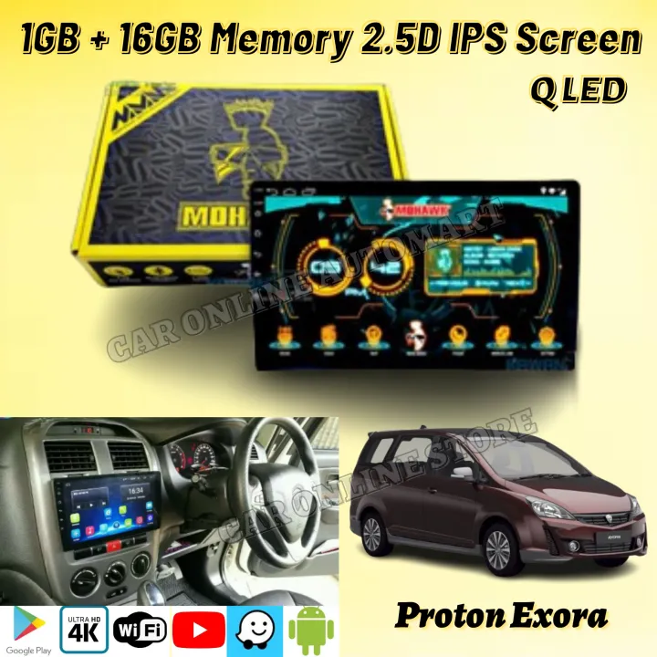 PROTON EXORA ~ MOHAWK T3L MS SERIES Q-LED 1GB+16GB 4K ANDROID PLAYER ...