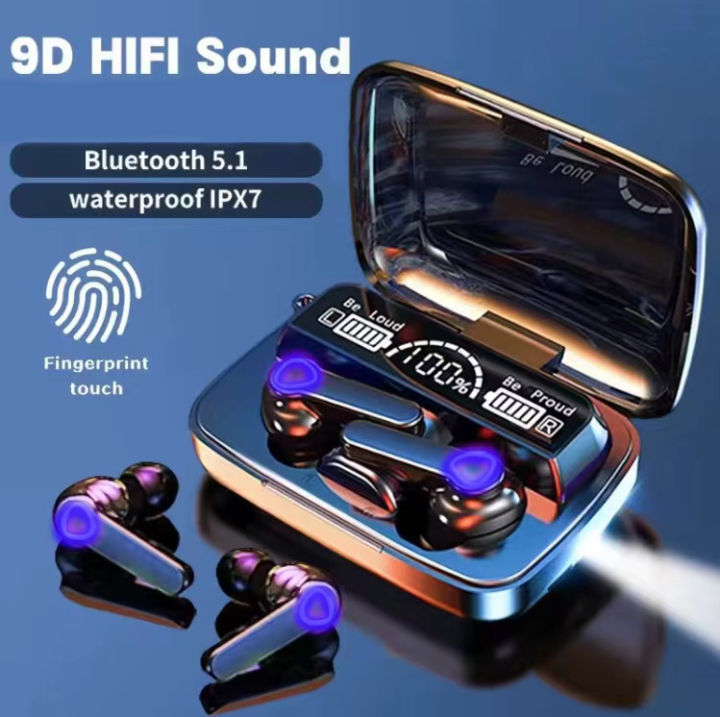 M19 Wireless Bluetooth Earbuds Earphones TWS LED Display HiFi ...
