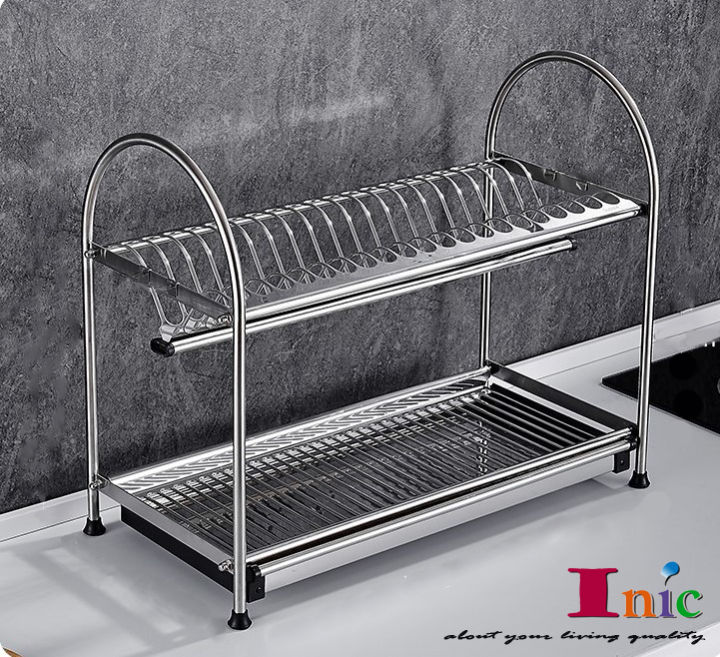 Stainless Steel 2 Tier Dish Rack Rak Pinggan Dish Rack Stainless Steel ...