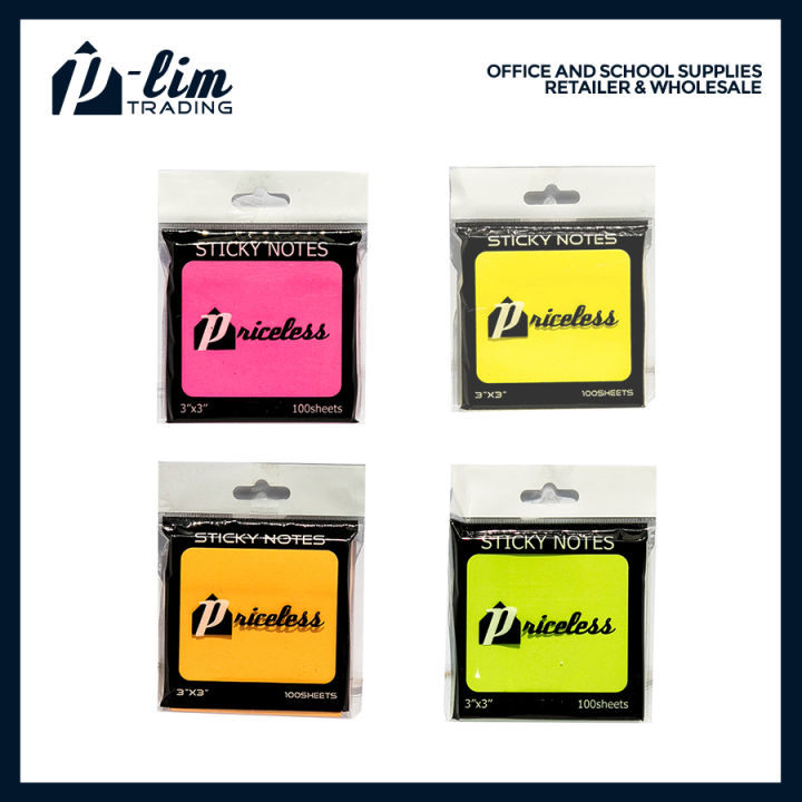 (PL11) Priceless Sticky Notes 3x3" | Lazada PH
