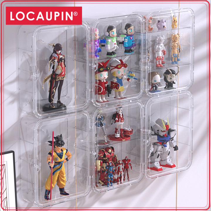 Locaupin Clear Display Case Display Box Dustproof Storage Showcase ...