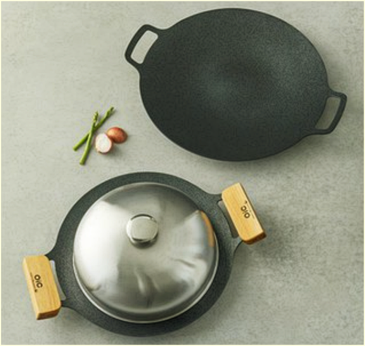 [Made in KOREA] Picnic Grill Pan Fry Pan Flat Frying Pan Camping Pan ...