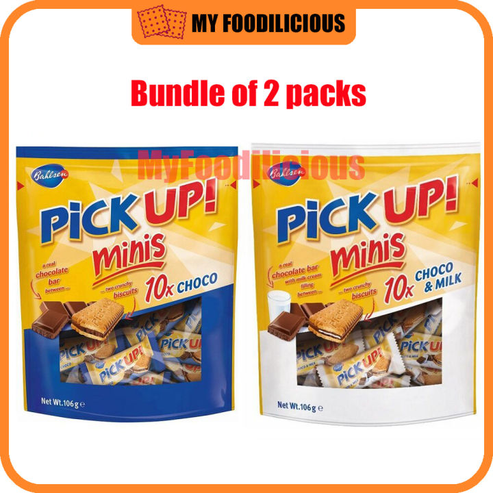 Bahlsen Pick Up Minis Chocolate Bar Crunchy Biscuit (106g) - Choco ...