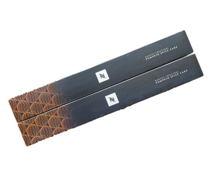 Nespresso BARISTA CREATIONS PUMPKIN SPICE CAKE Ground Coffee Capsule ...