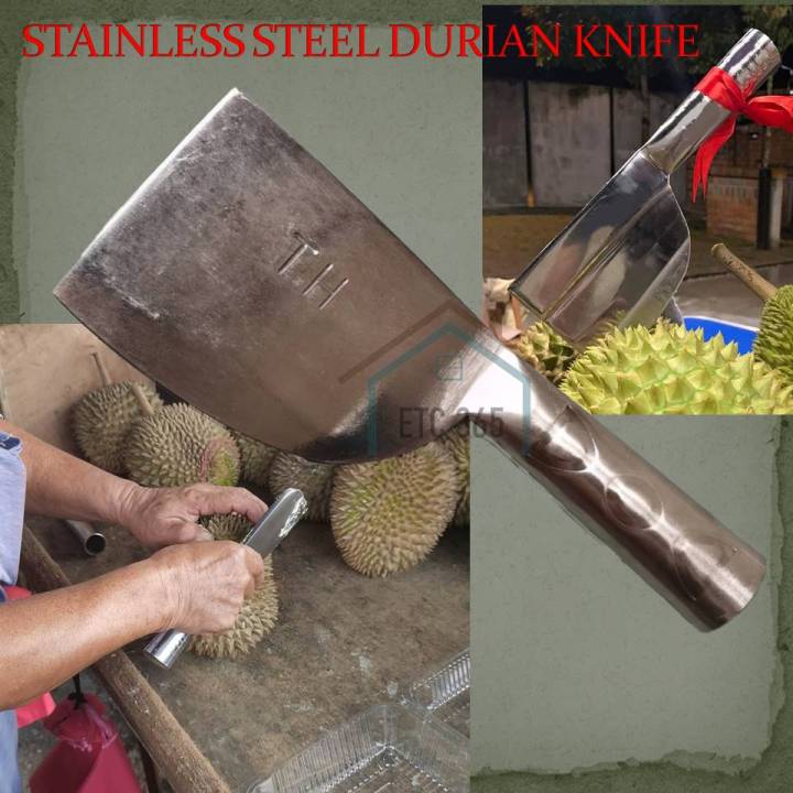 Stainless Steel Durian Knife Durian Knives Pisau Durian Tak Karat | Lazada