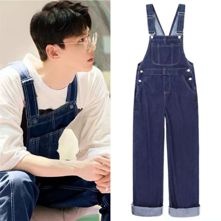 Japanese Style Salt Series Vintage Denim Overalls Men's Plus Size Fat ...