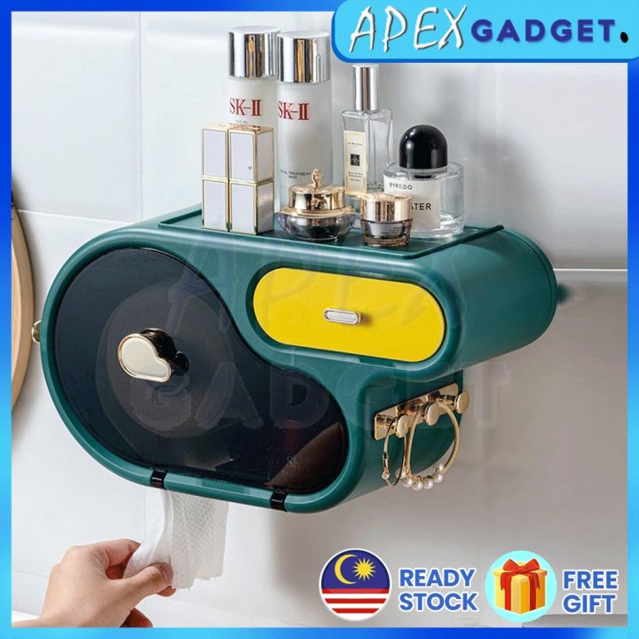AP Tissue Box / Toilet Paper Holder / Kotak Tisu / Washroom Storage ...