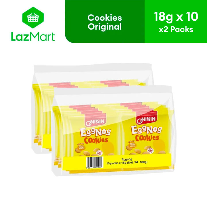 Nissin Eggnog Cookies 18g x 10 - Pack of 2 | Lazada Philippines