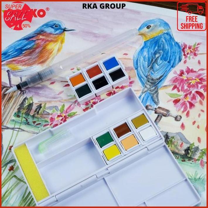 Watercolor Cat Air Joyko Wc-2000 12 Colors Warna Dijamin Puas | Lazada ...