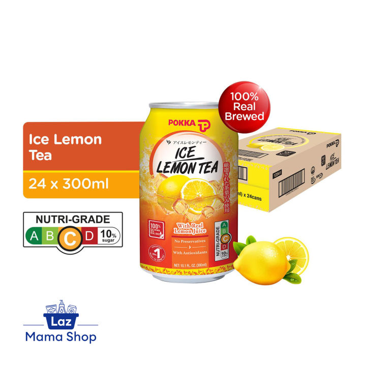 Pokka Ice Lemon Tea (24 x 300ml) - Case (Laz Mama Shop) | Lazada Singapore