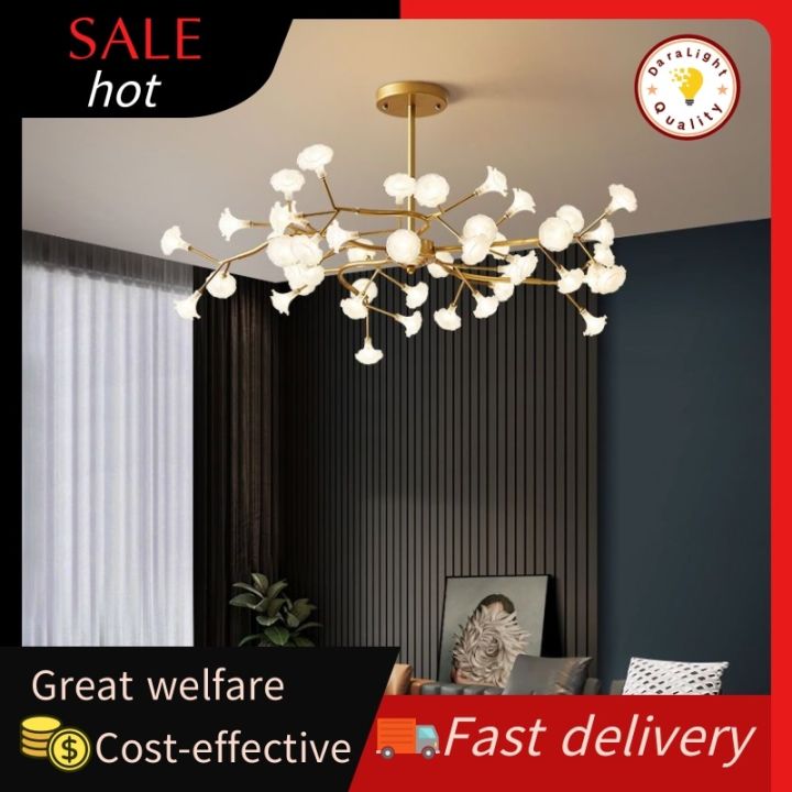 【DARA】chandellier light for dining kitchen living room modern gold ...