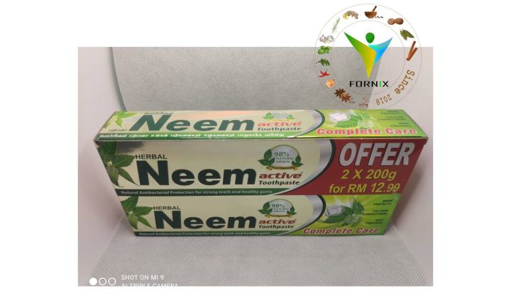 NEEM ACTIVE TOOTHPASTE 200GM (PACK OF 2) | Lazada