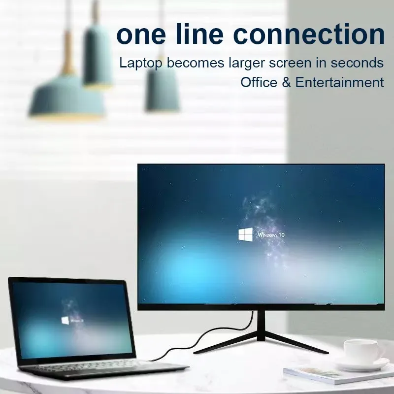 EXPOSE Monitor PC 24 inch Gaming Monitor 4K Flat Frameless Gaming ...