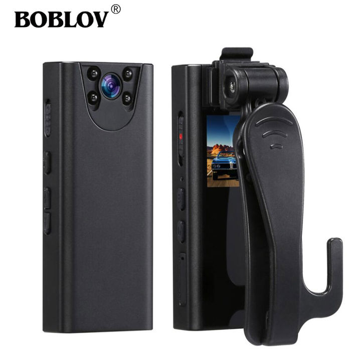 BOBLOV A30 Mini Body Camera, 1080P Wearable Night Vision IR Video ...