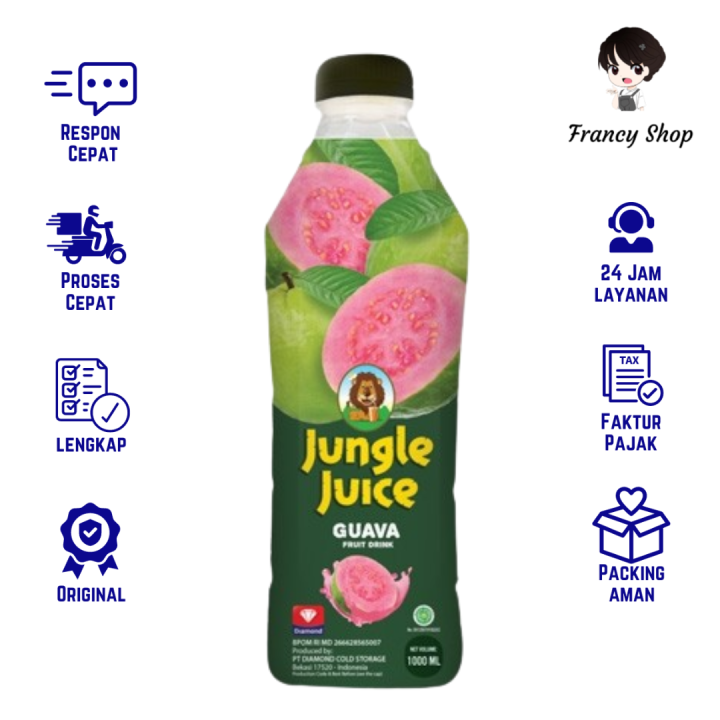 Jungle Guava Juice 1000 ml Jus Sari Buah Jambu 1 Liter | Lazada Indonesia