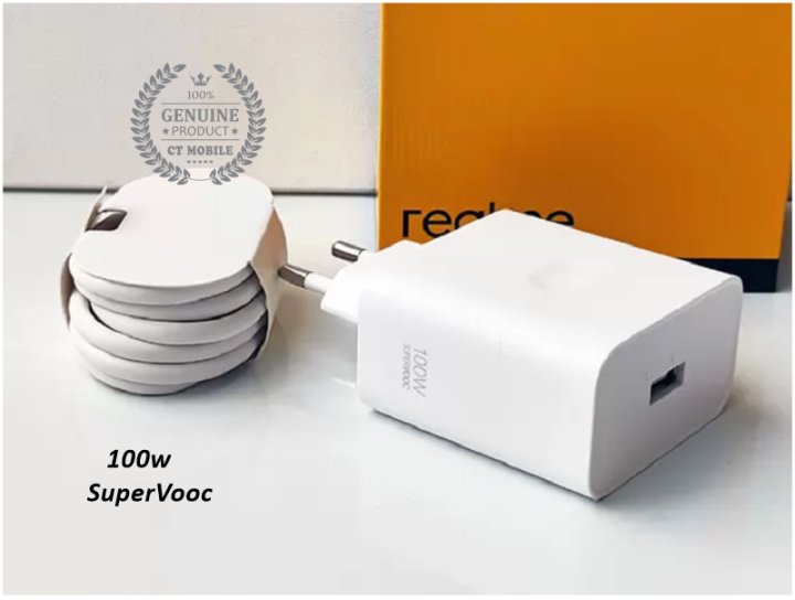 100% Original Realme Super VOOC Flash Charger 100w Adapter With 10A ...