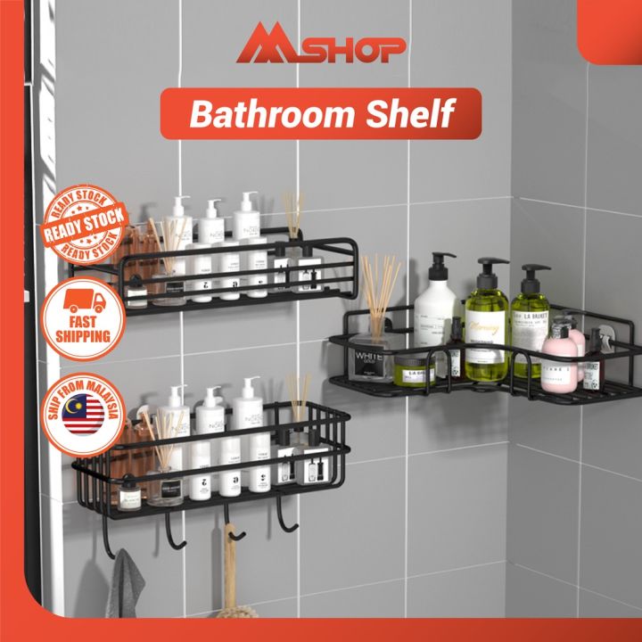 M^Shop Bathroom Shelf Toilet Storage Rack Shampoo Rack Toilet Rack ...