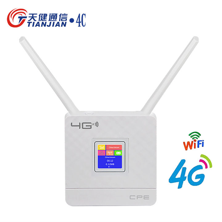 4G LTE Wifi Router 300Mbps Broadband Unlock 4G 3G Mobile Hotspot Router ...