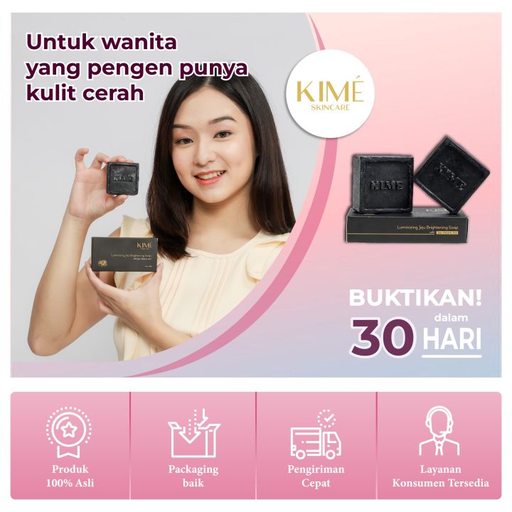 Skincare Korea Kime - isi 2 Sabun Kime Original Kime Jeju Vulcanic ...
