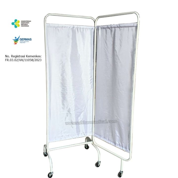 Bedscreen - Skerem - Pemisah Ruangan Rawat Inap 2 Bidang Besi | Lazada ...