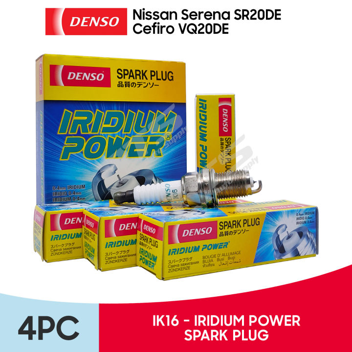 Denso IK16 Iridium Power Spark plug for Nissan Cefiro / Serena ( 4Pcs ...