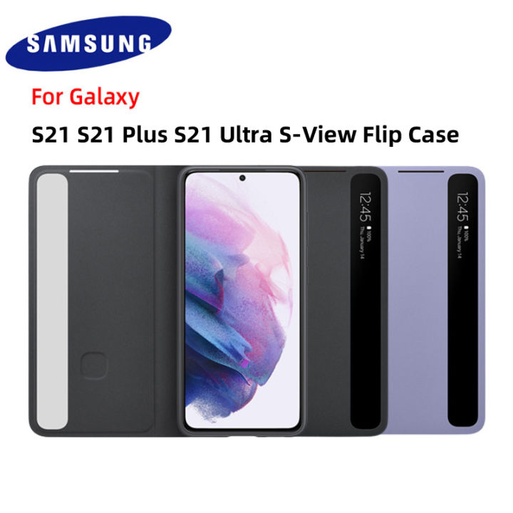 Original Samsung Galaxy S21 Ultra Smart View Flip Case For Samsung ...